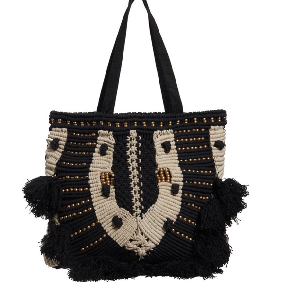 Cleobella | Bags | Cleobella Macrame And Beaded Tote Nwt | Poshmark